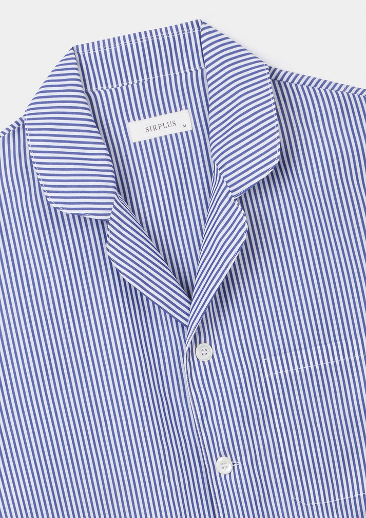 Navy Stripe Cotton Pyjamas | SIRPLUS