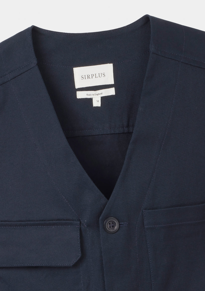 Navy Utility Gilet | Functional Workwear Outerwear | SIRPLUS