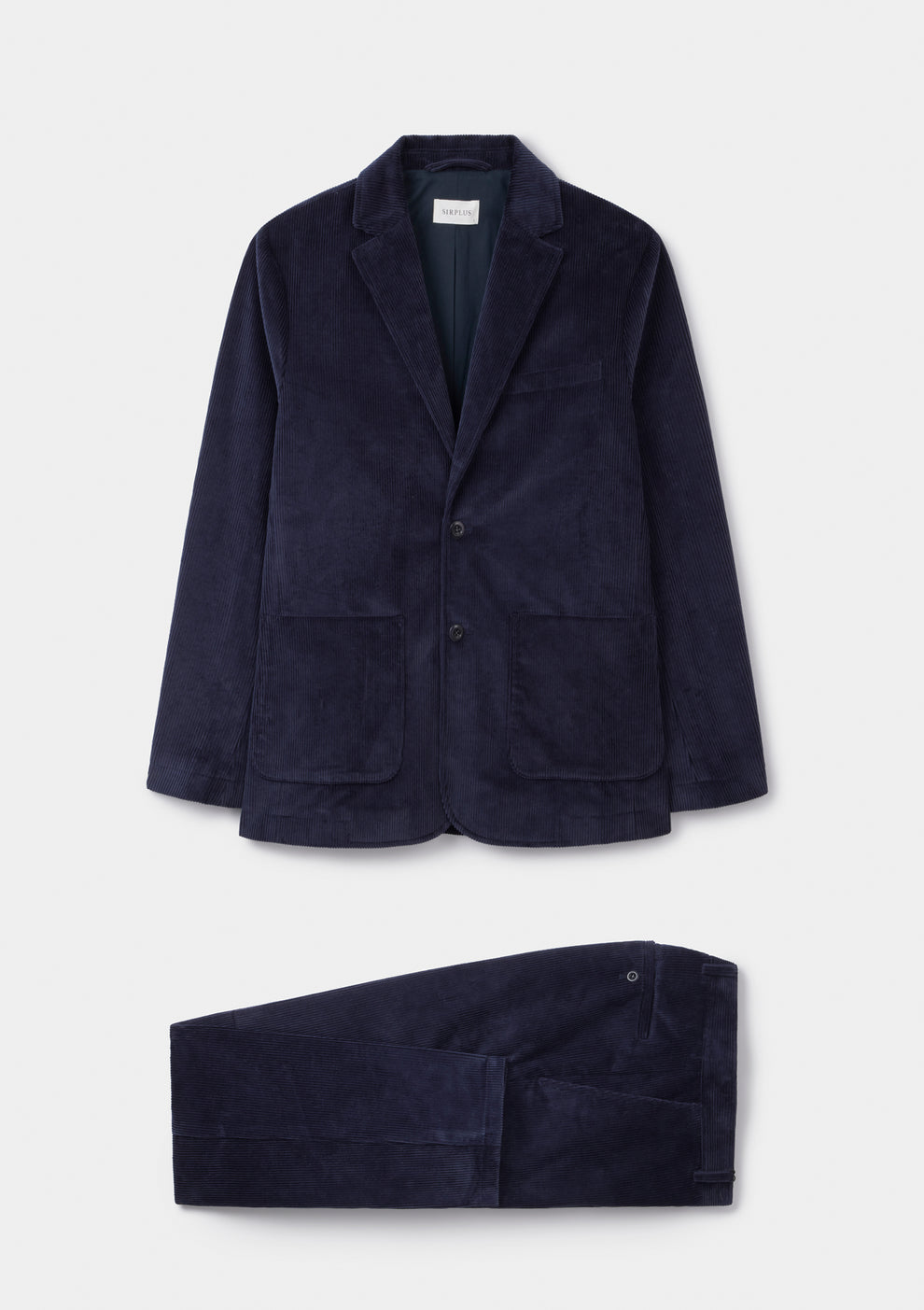 Indigo Cotton-Corduroy Suit | SIRPLUS